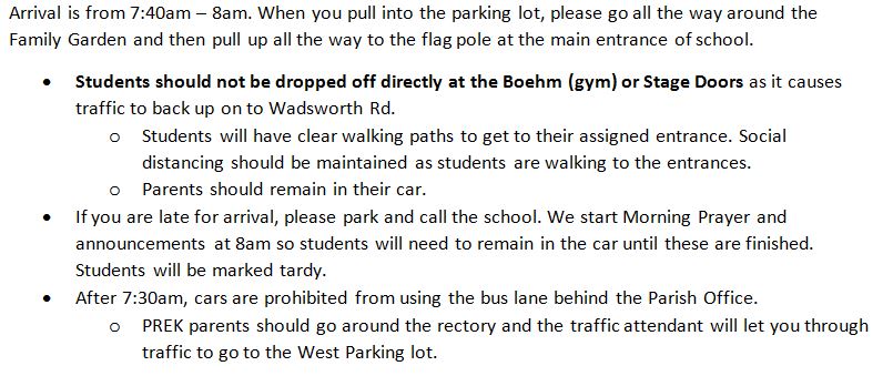 Bus & Walker/Rider Information - St. Patrick School